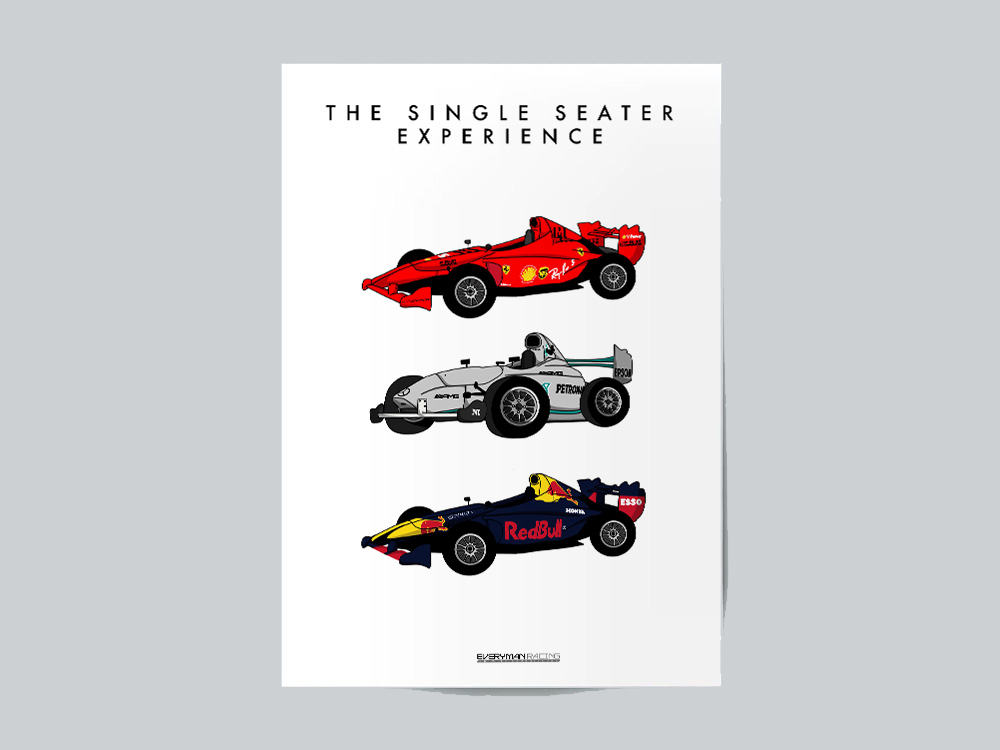 The Single Seater Experience Wall Art - A2 - Driving Experiences ...